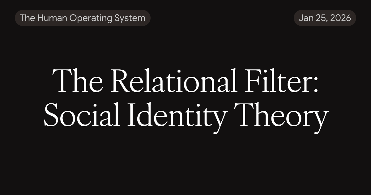 The Relational Filter: Social Identity Theory