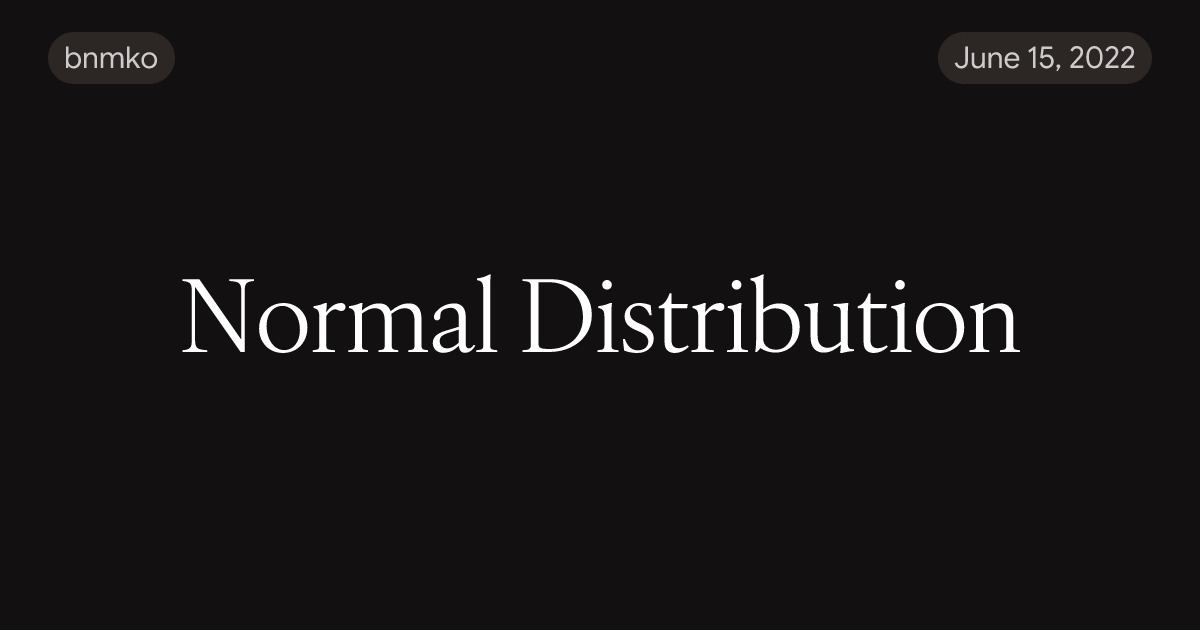 Normal Distribution